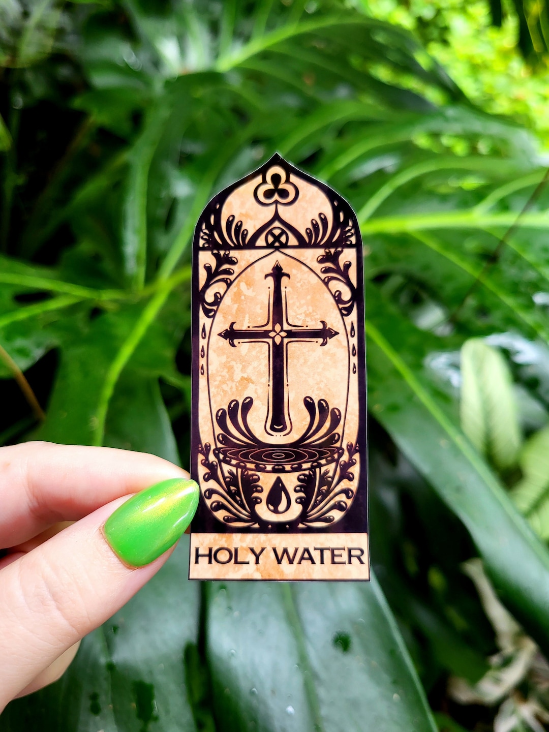 Holy Water Label for Water Bottles Glossy and Matte Waterproof Vinyl ...