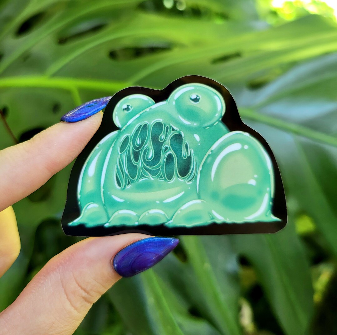 Slime Frog Game Monster Mimic Cryptids Gloss Vinyl Sticker - Etsy
