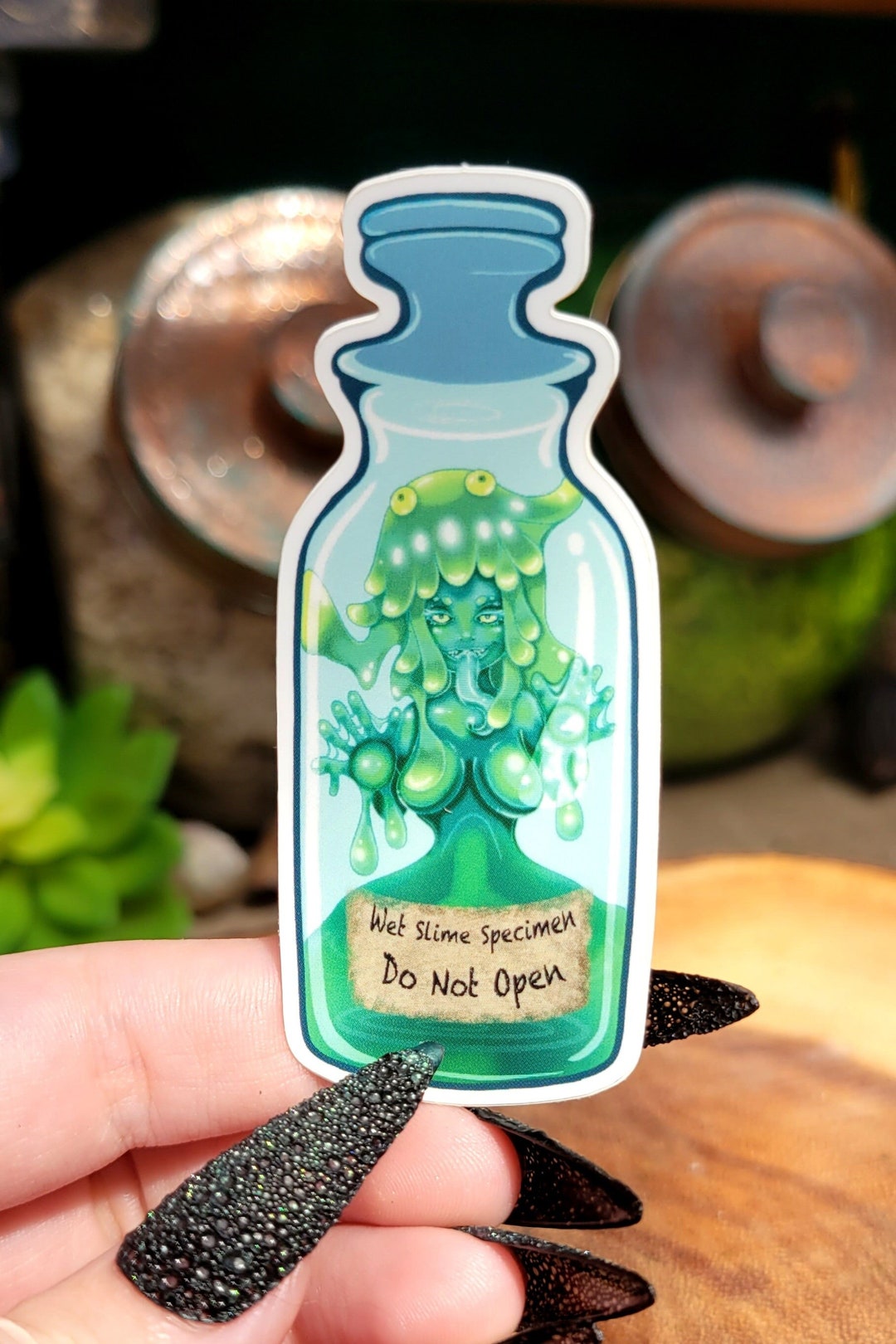 Slime Monster Girl Mimic Video Game Vinyl Sticker - Etsy