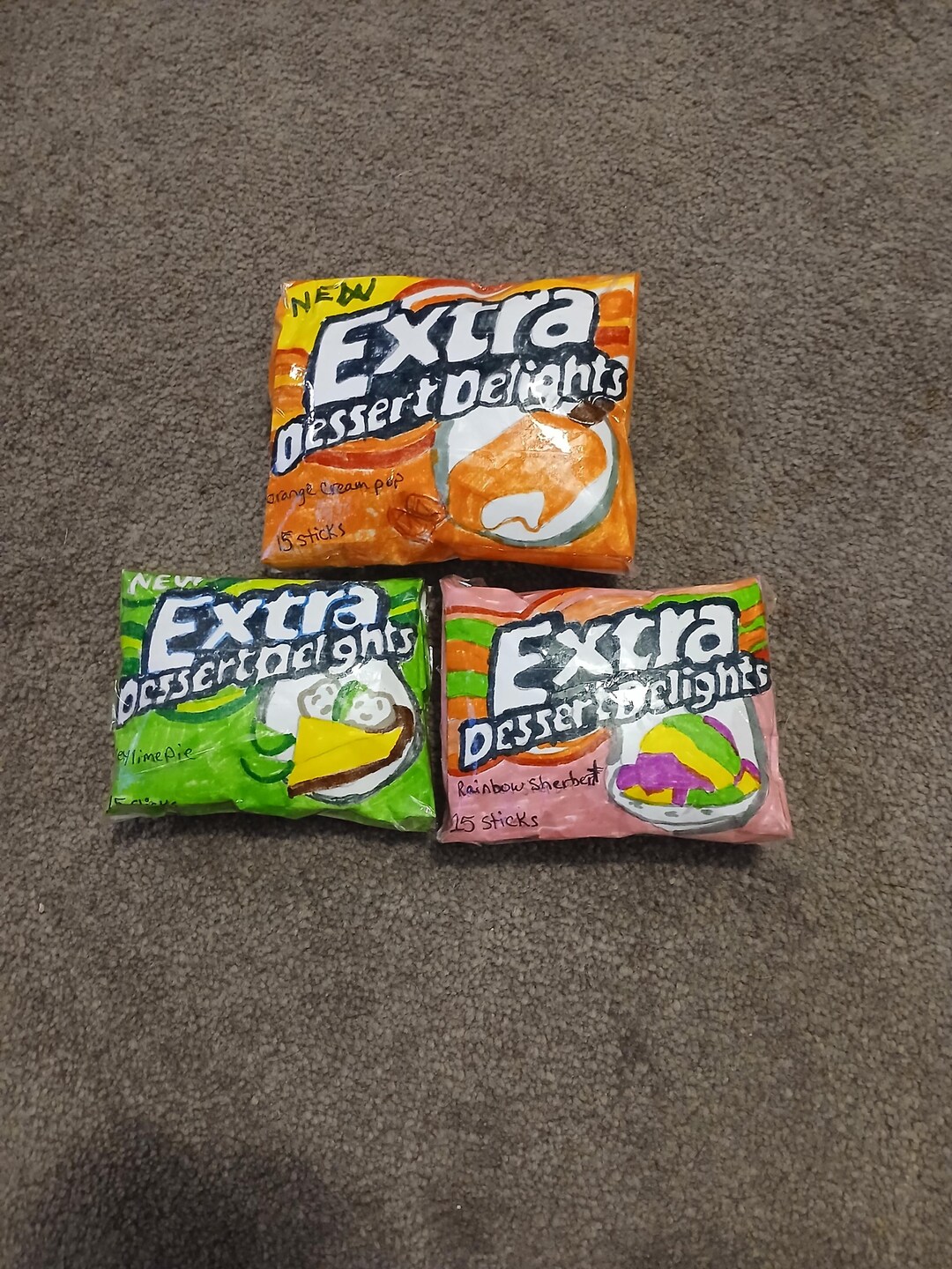 Dessert Delight Gum 3d Paper Squishy 3 Pack - Etsy