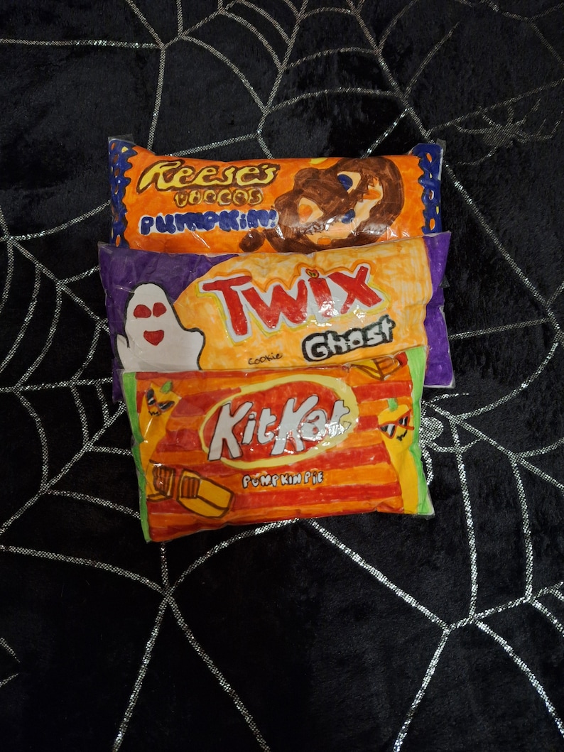 Lot of 3 Halloween Candy Paper Squishy - Etsy