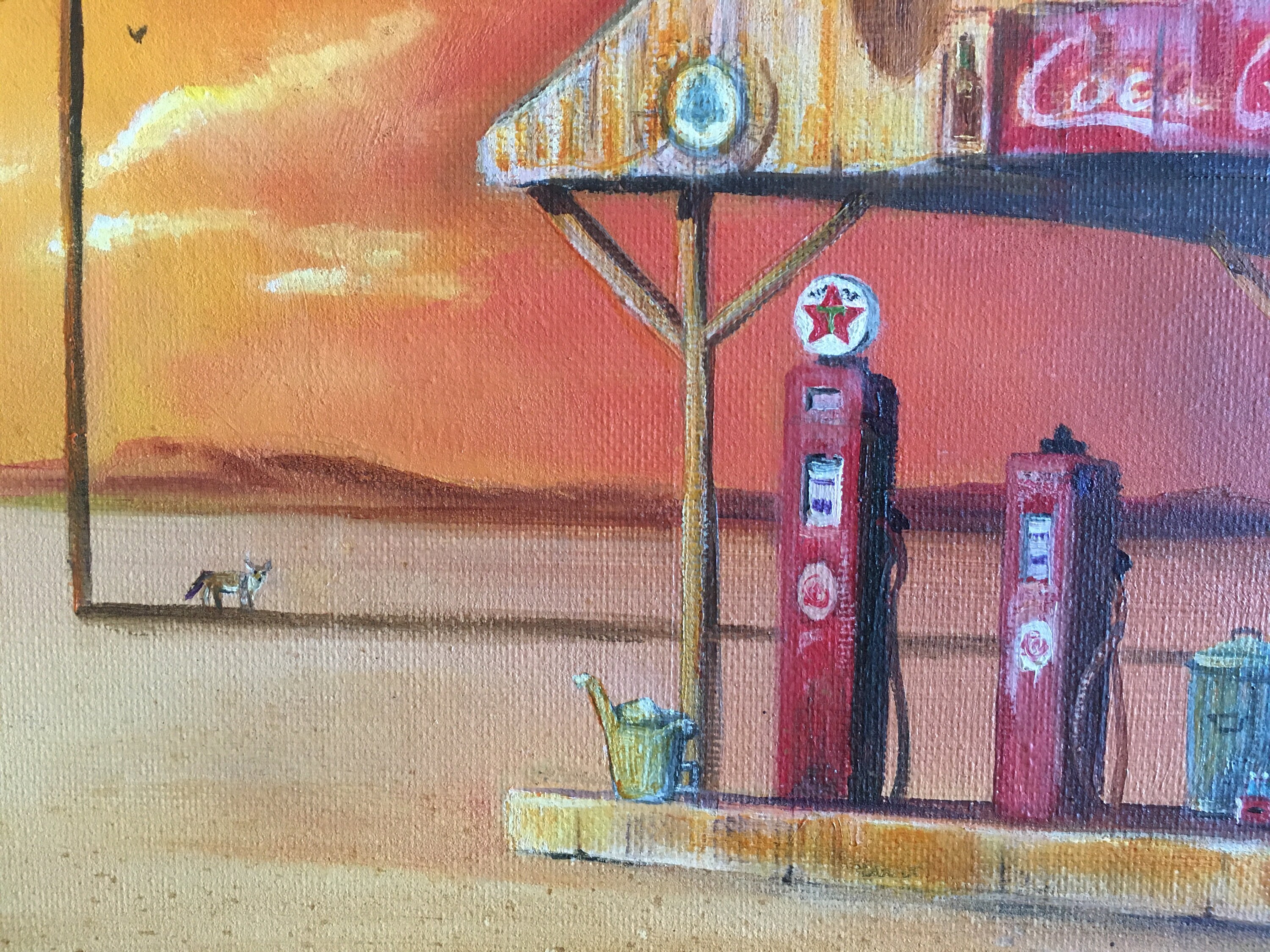 Needles California Sunset Gas Station - Etsy