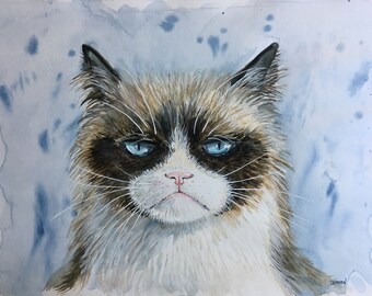 Disappointed Cat - Etsy