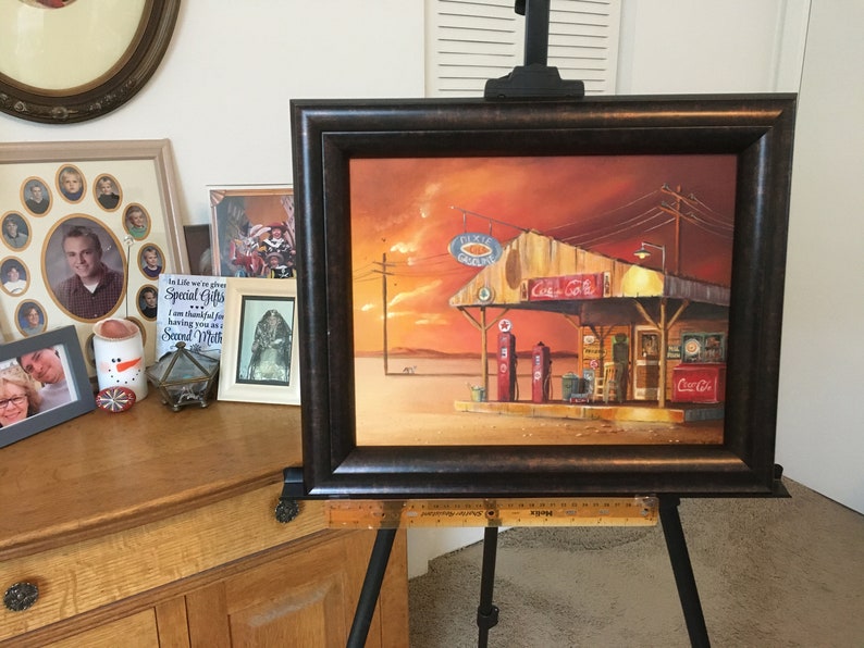 Needles California Sunset Gas Station - Etsy