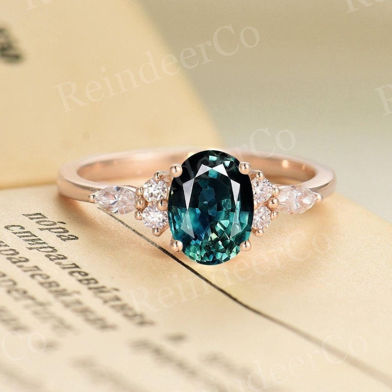 Pinky Green Sapphire Ring - Etsy