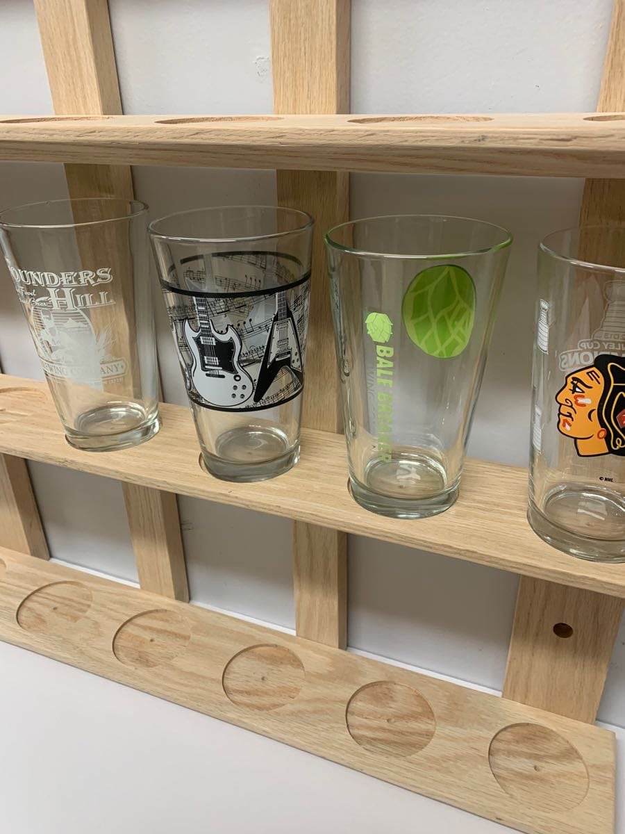 Pint Beer Glass(24) Display Unfinished DIY - Etsy