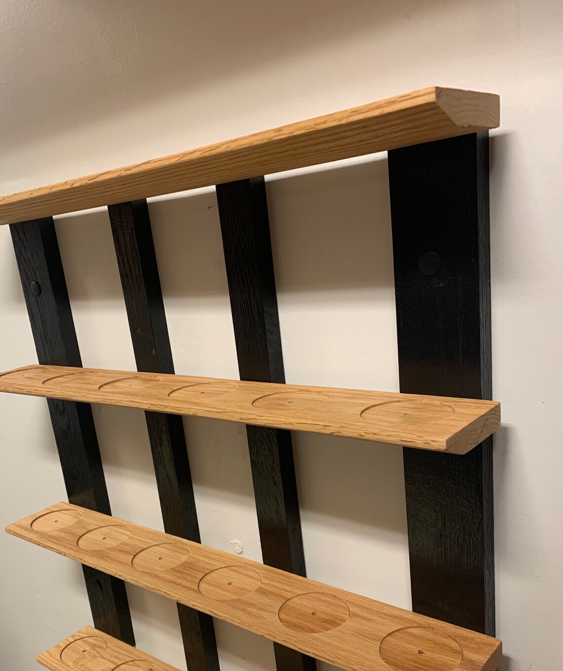 Pint Beer Glass24 Display Natural/black Oak - Etsy