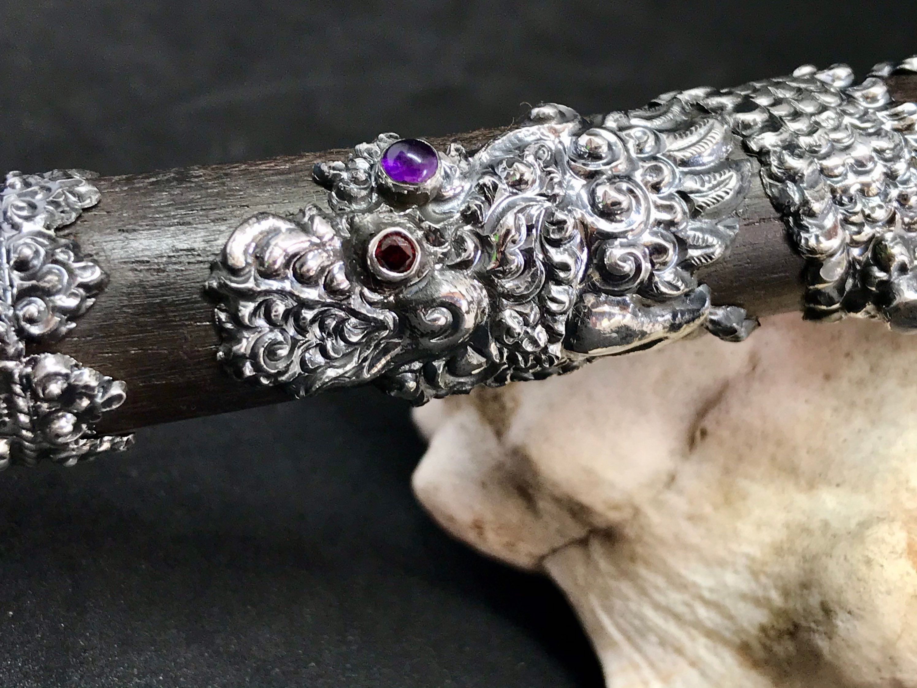 Premium ceremonial Tepi “Balinese Chakras Dragon pipe for Rapé, Tipi ...