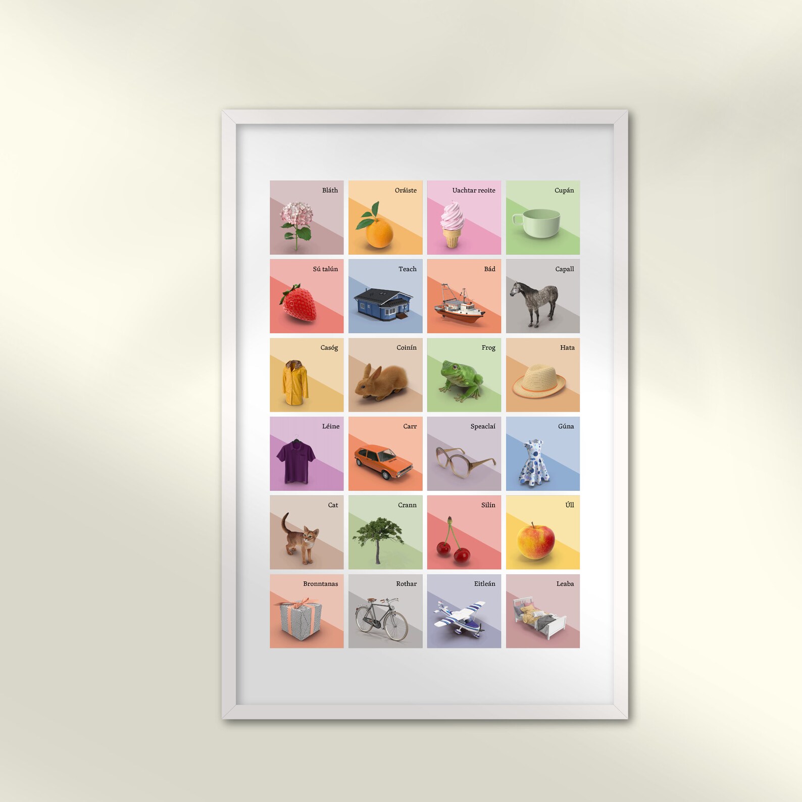 IRISH GAELIC Gaeilge Poster for Visual Language - Etsy España