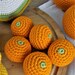 Cotton Tangerines, Mandarin, Crochet Stuffed Fruits Amigurumi, Play ...