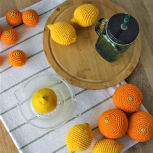 Cotton Tangerines, Mandarin, Crochet Stuffed Fruits Amigurumi, Play ...