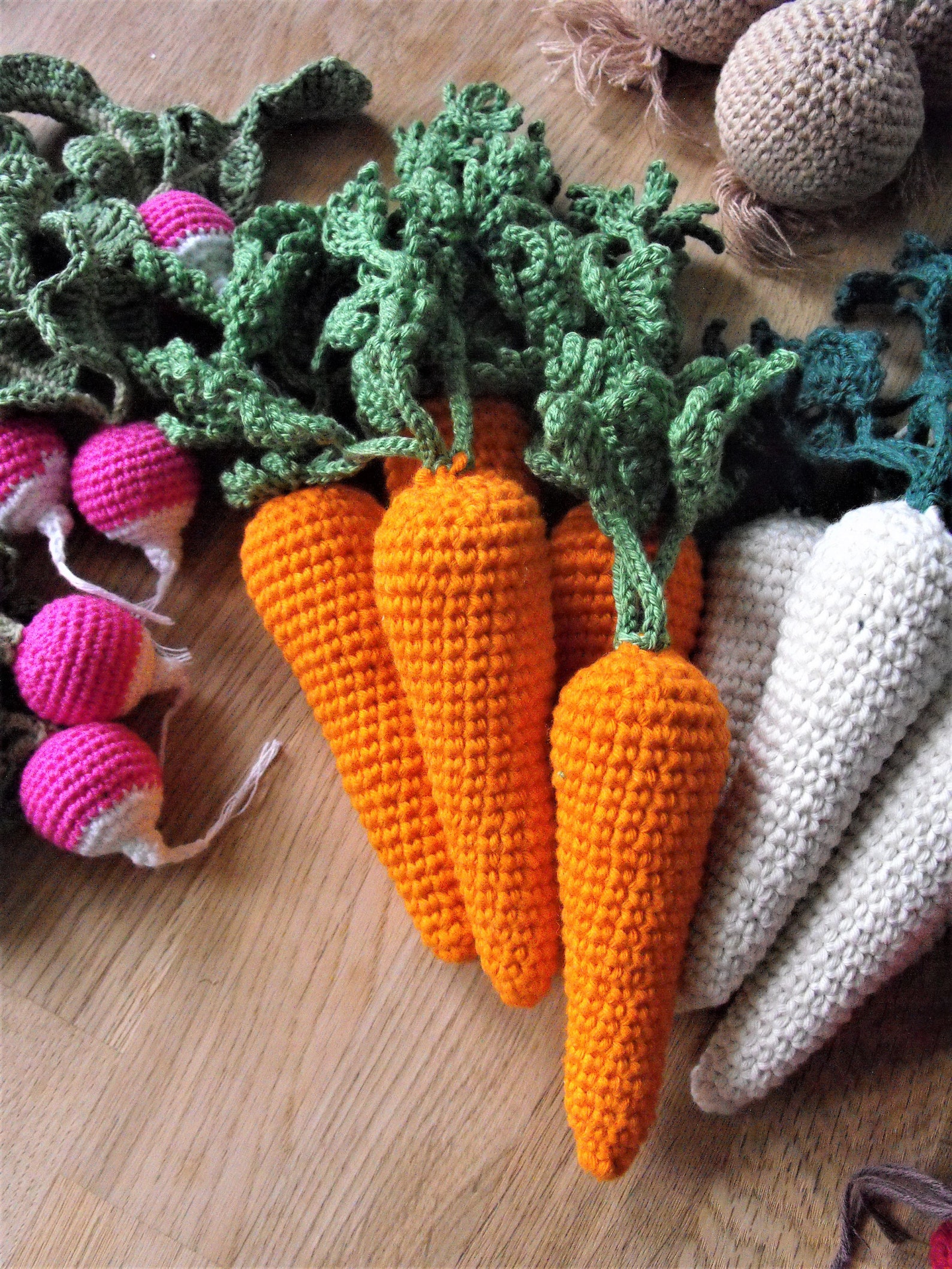 Crochet Carrot Stuffed Amigurumi Vegetables Play Food | Etsy