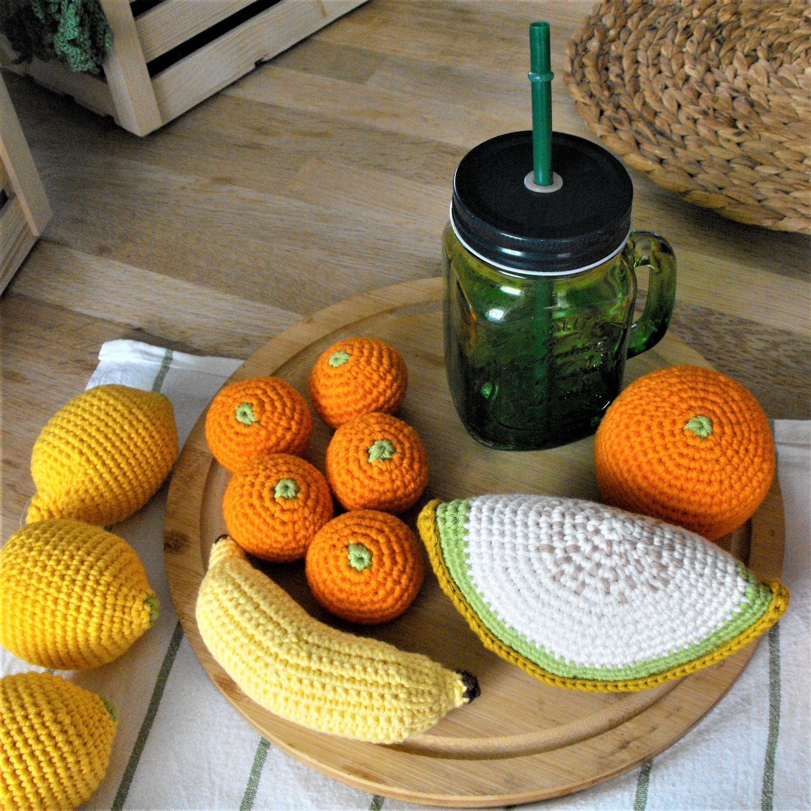 Cotton Tangerines Mandarin Crochet Stuffed Fruits Amigurumi - Etsy