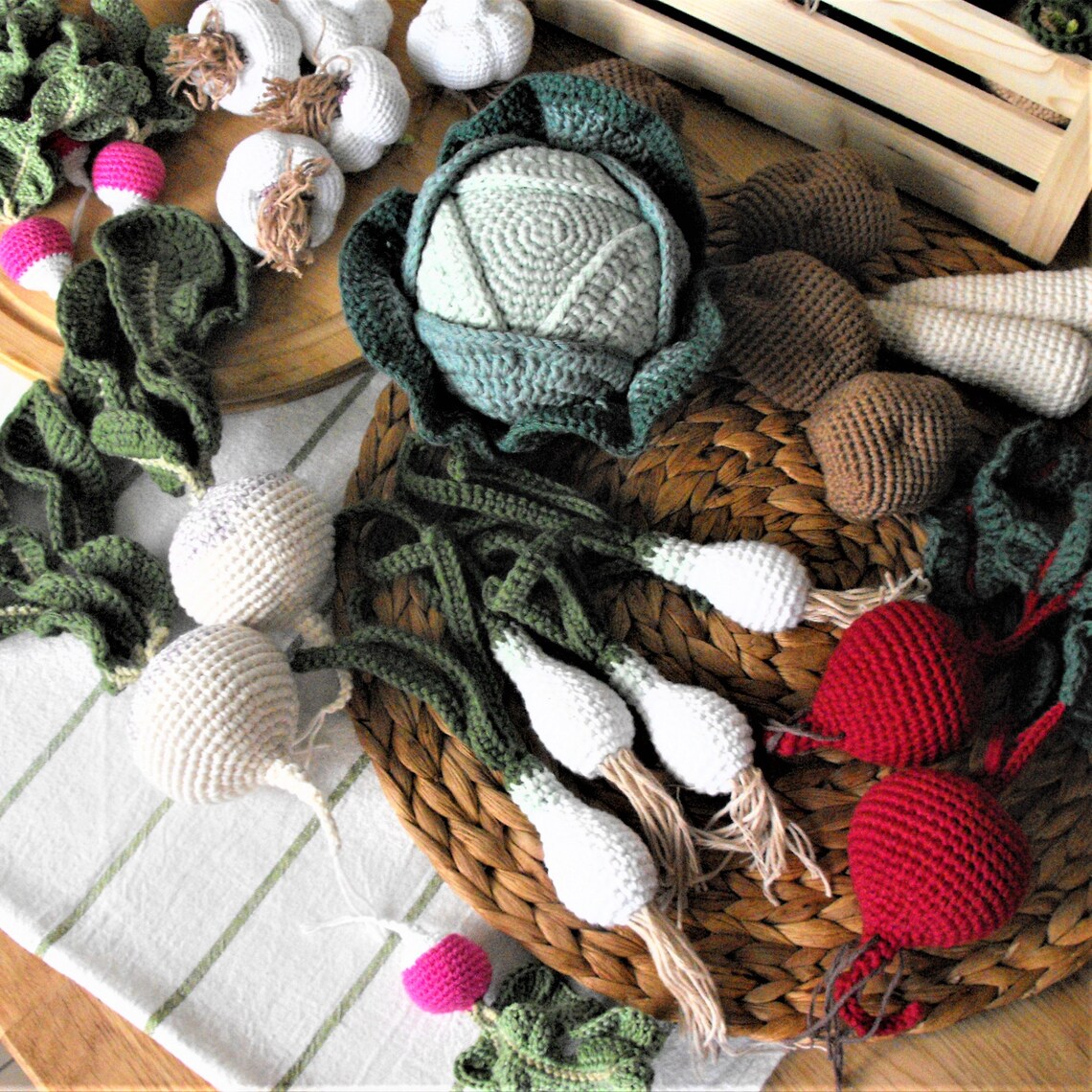 Crochet Spring Onion Stuffed Amigurumi Vegetables Cotton - Etsy