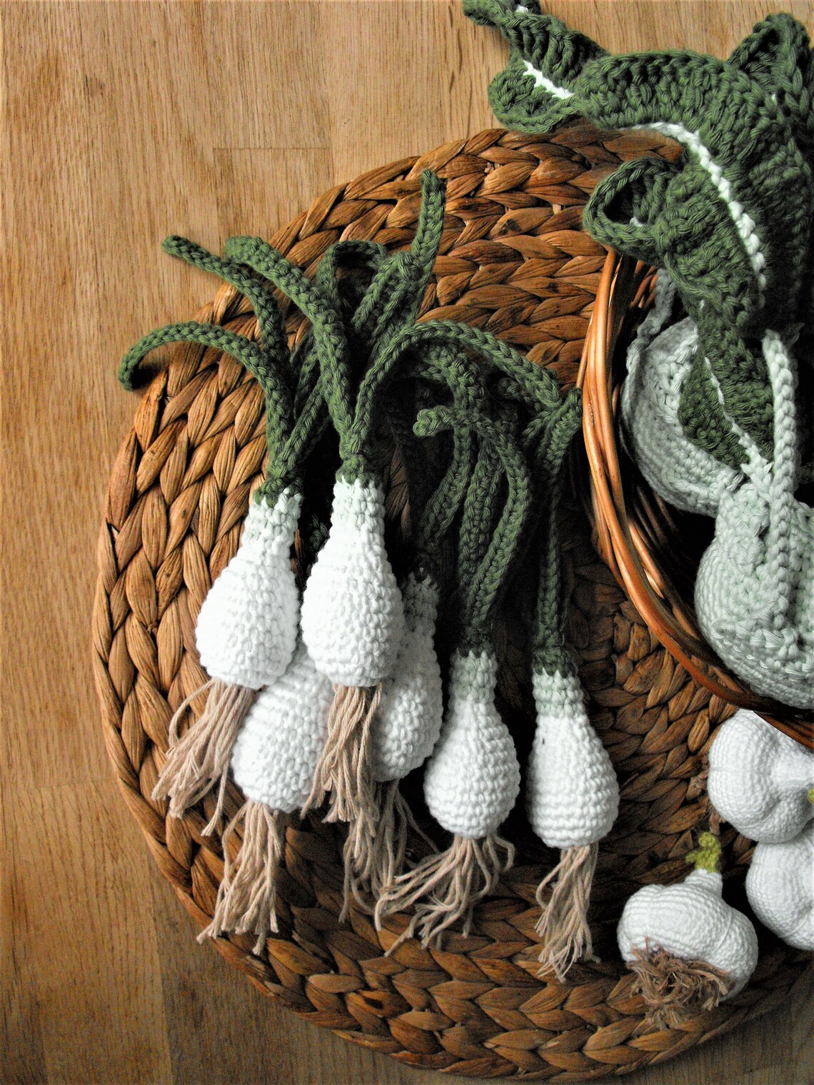 Crochet Spring Onion Stuffed Amigurumi Vegetables Cotton - Etsy