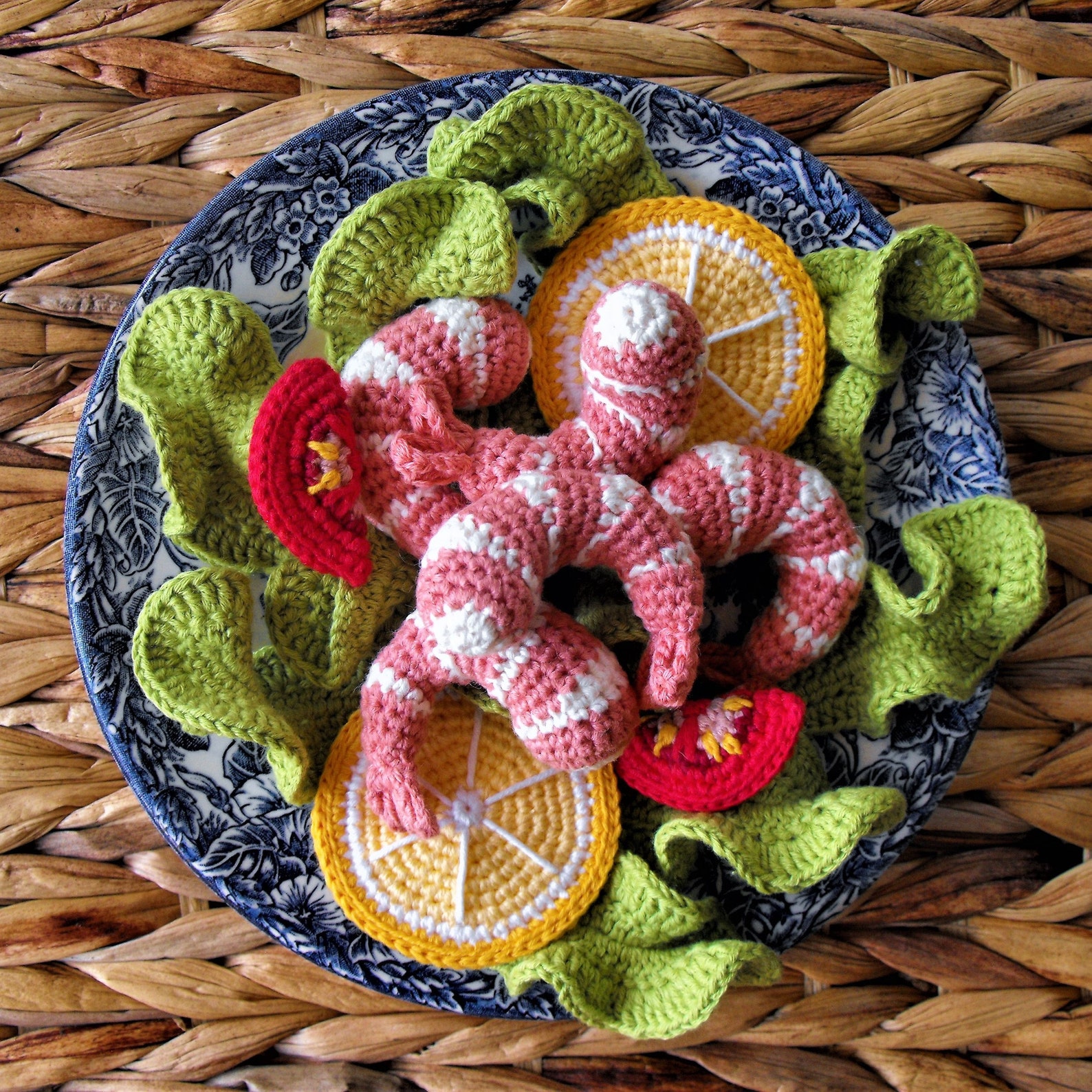 Crochet Shrimp Set or Single Piece Amigurumi Play Food - Etsy