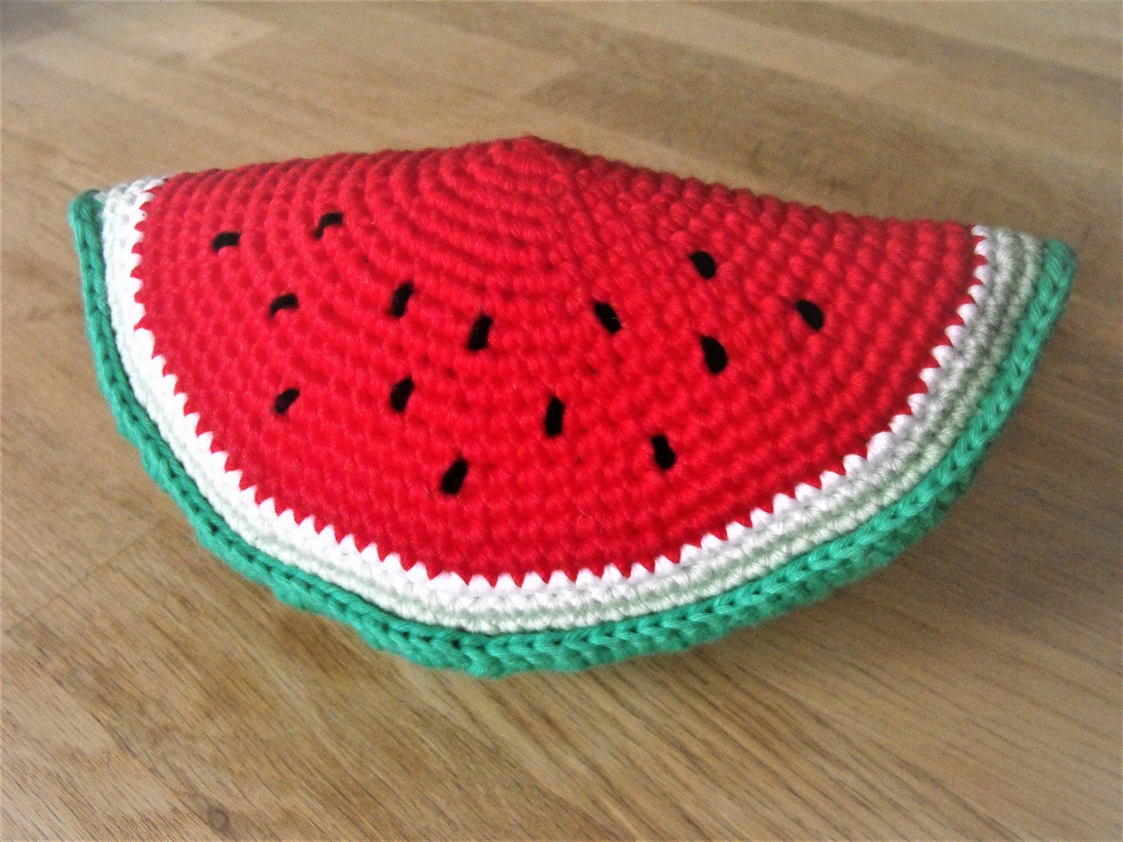 Crochet Watermelon, Stuffed Amigurumi Fruits, Play Food, Handmade, for ...