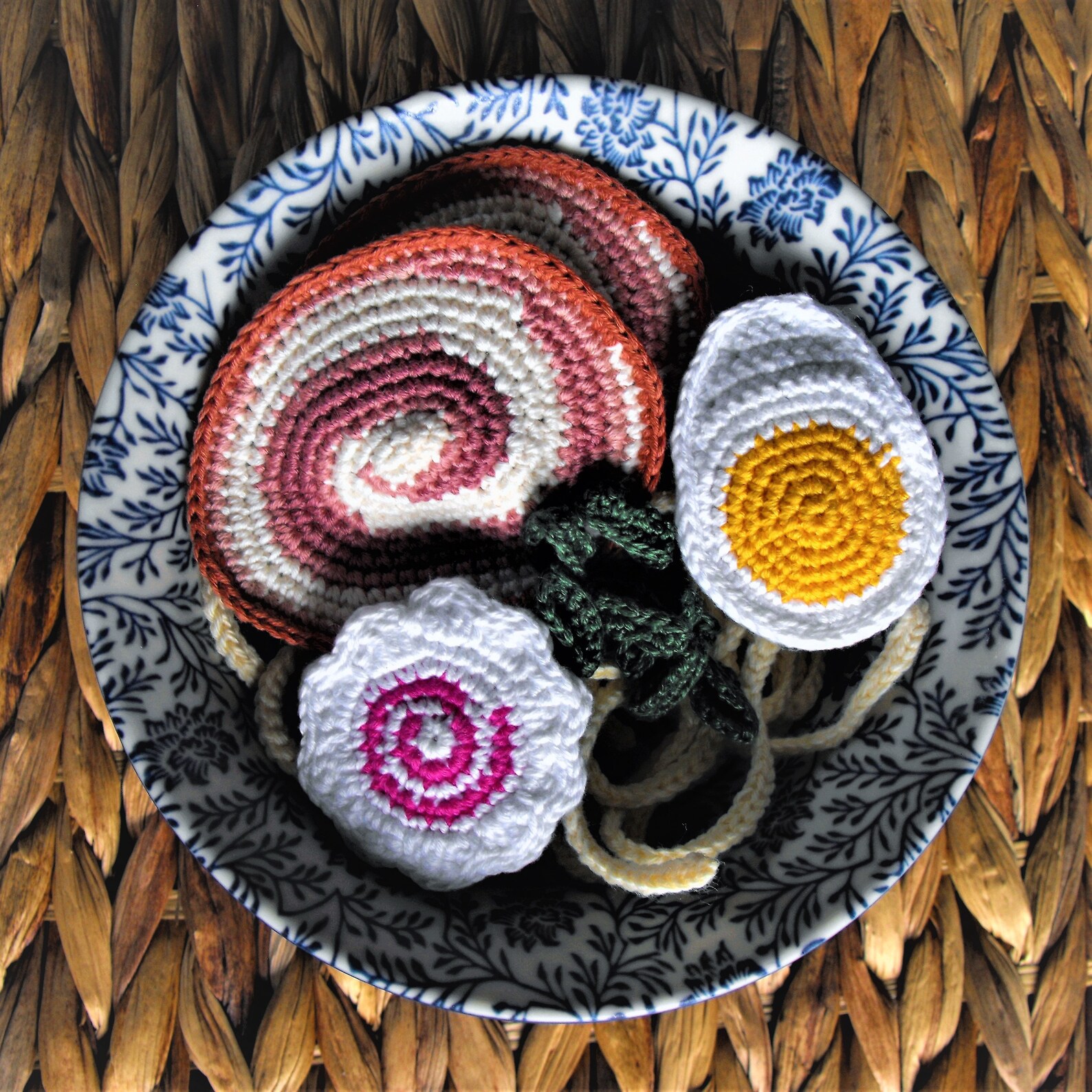 Ramen Soup Crochet Play Food Set Fake Food for Kids Kitchen - Etsy