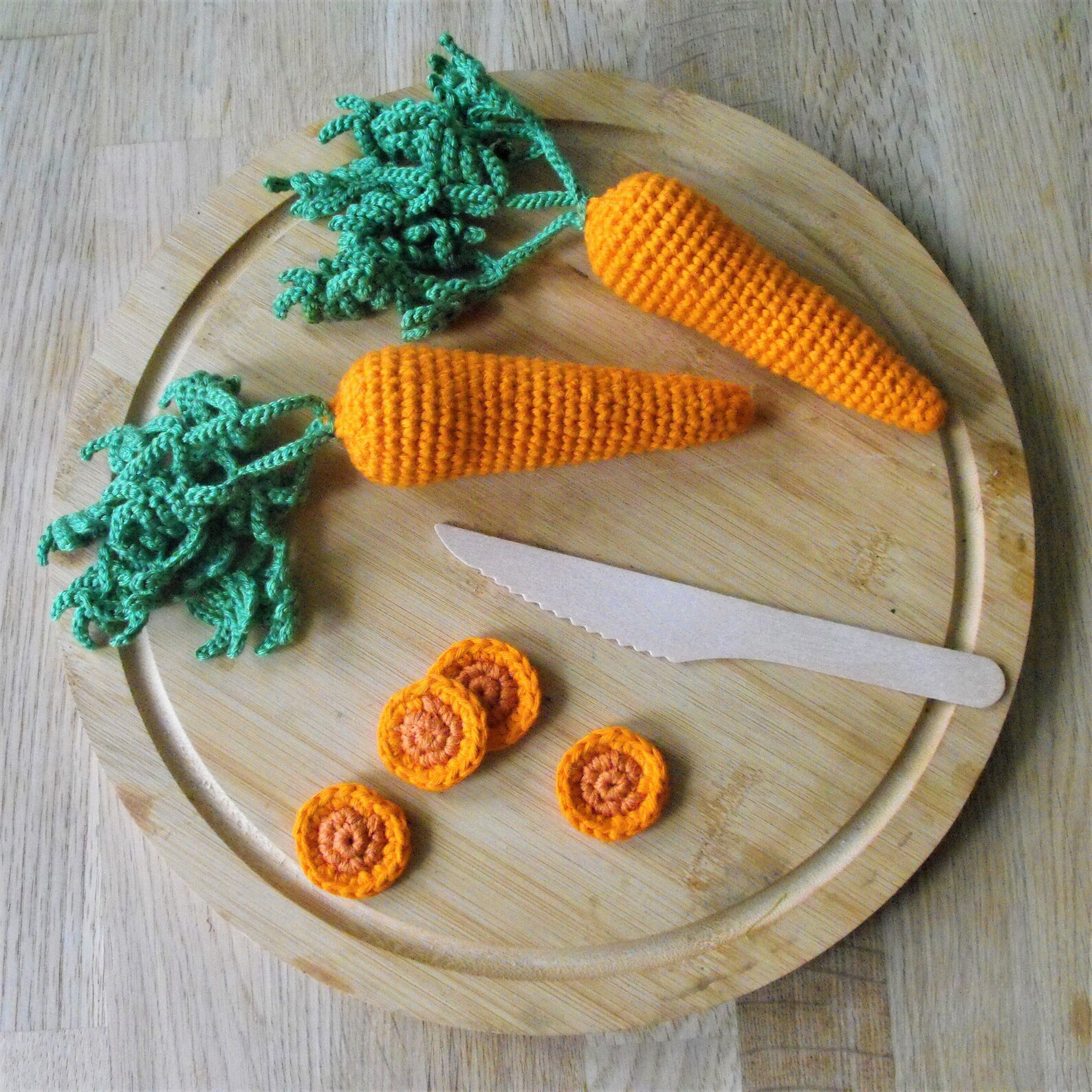Crochet Carrot Stuffed Amigurumi Vegetables Play Food | Etsy