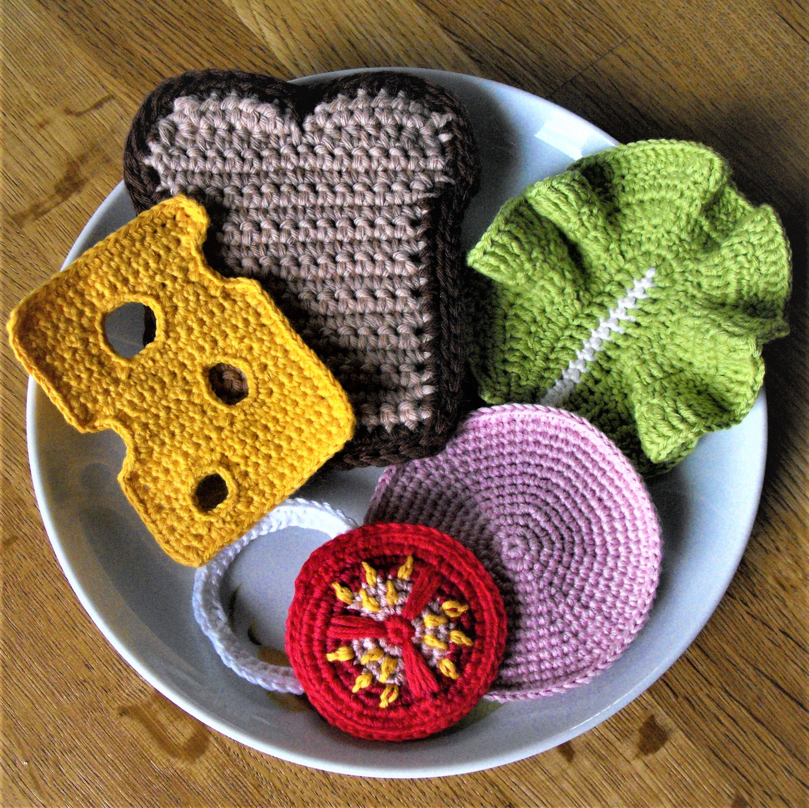 Crochet Sandwich Toy Breakfast Set for Kids Kitchen Pretend - Etsy