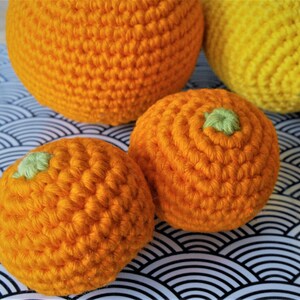 Cotton Tangerines, Mandarin, Crochet Stuffed Fruits Amigurumi, Play ...