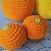 Cotton Tangerines, Mandarin, Crochet Stuffed Fruits Amigurumi, Play ...