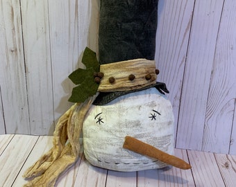 Primitive Snowman Head - Etsy