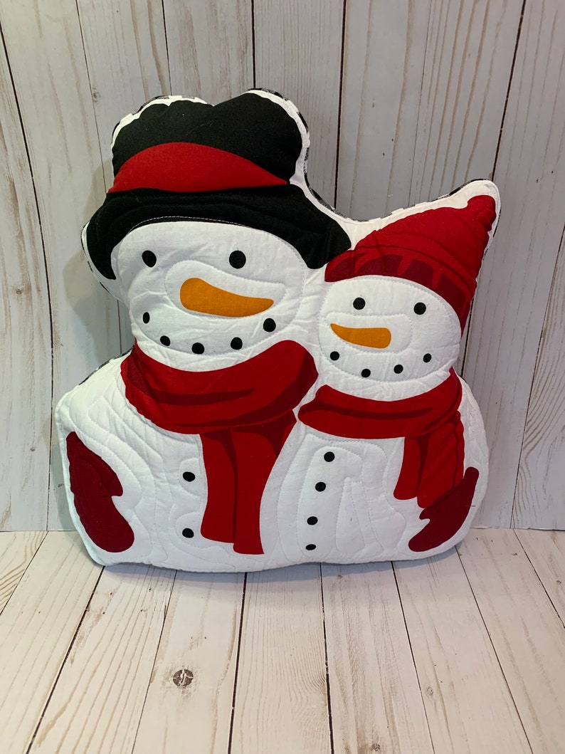 Snowman Shaped Pillow - Etsy