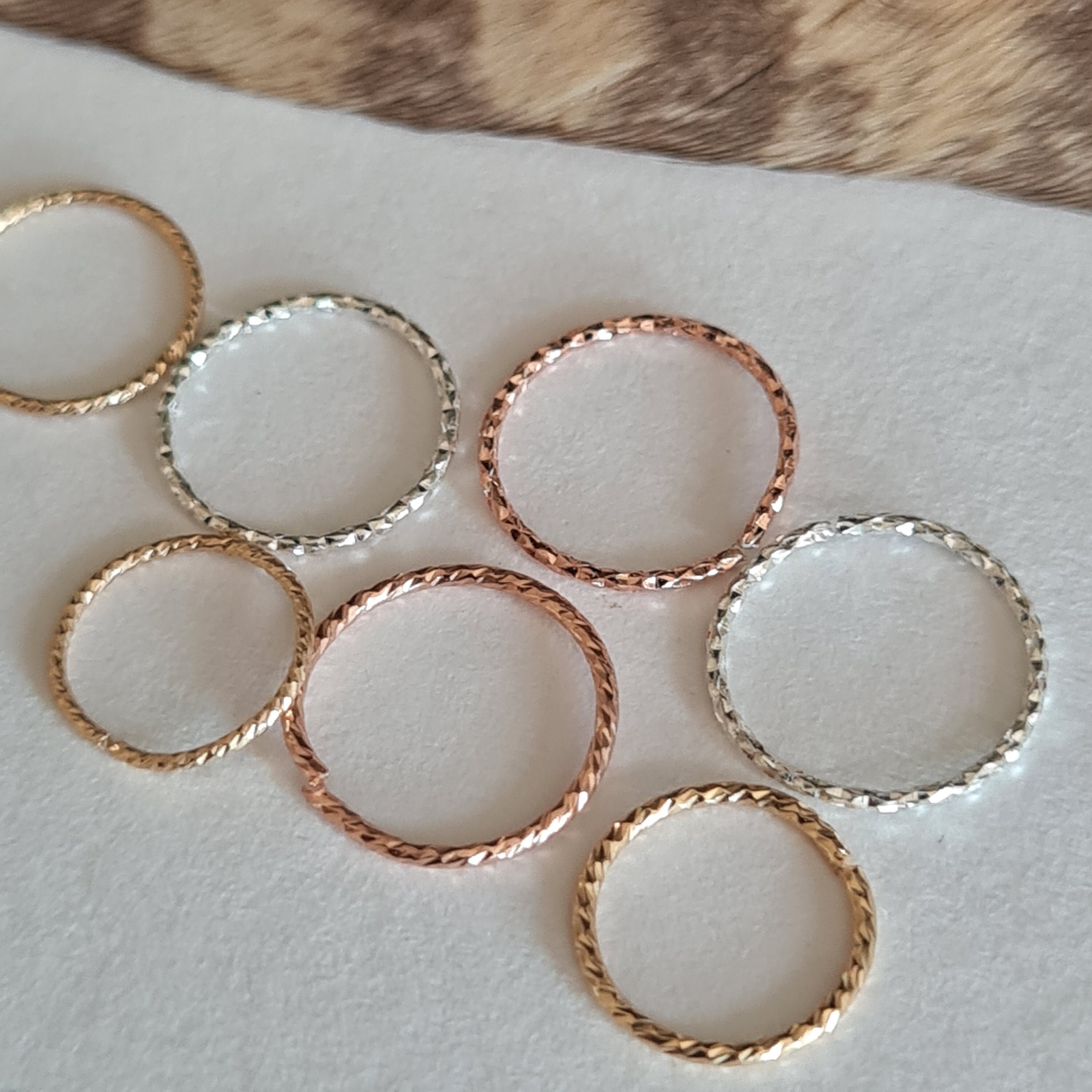 Sparkling Extra Fine Nose Ringgold Rose Gold Silverdainty - Etsy