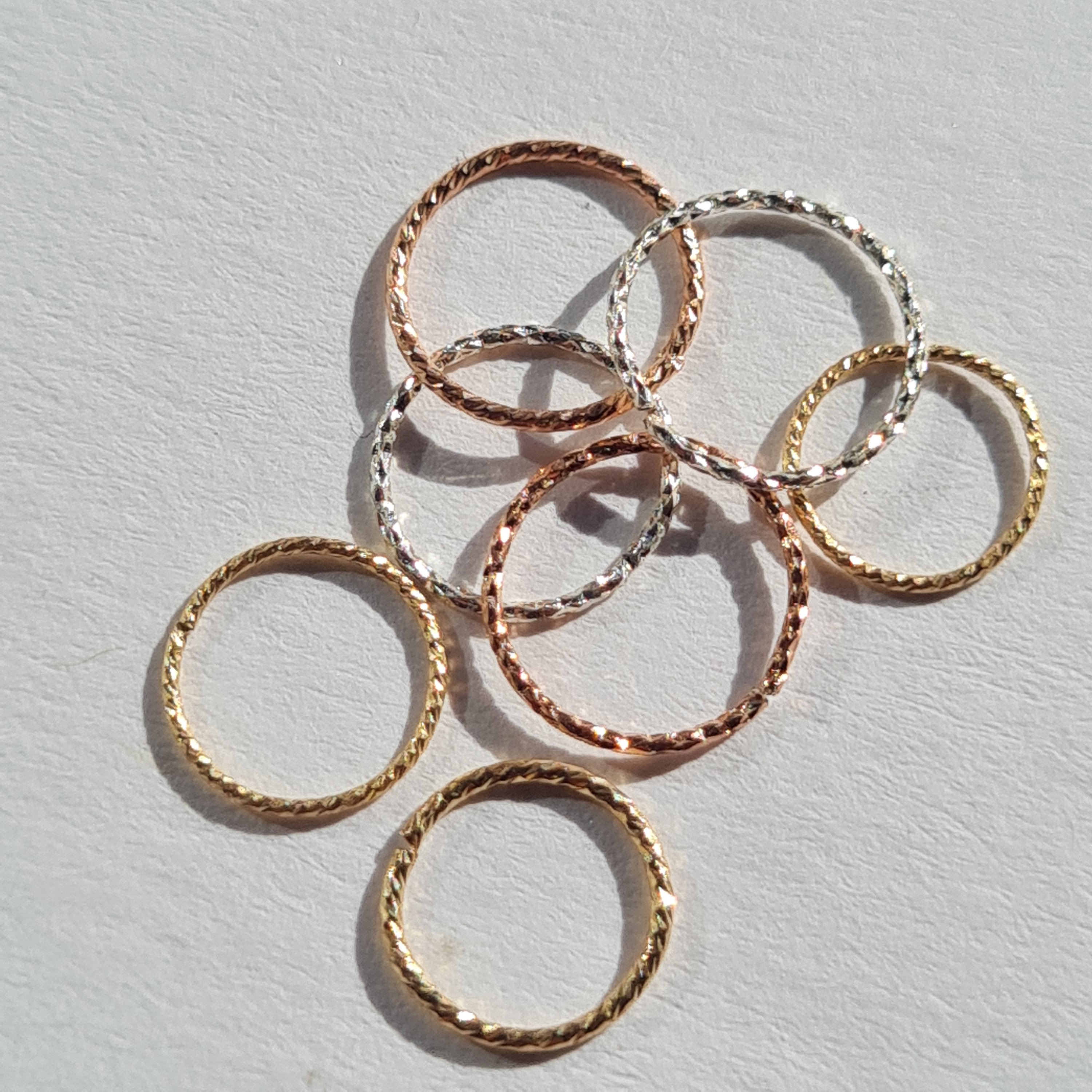 Sparkling Extra Fine Nose Ringgold Rose Gold Silverdainty - Etsy