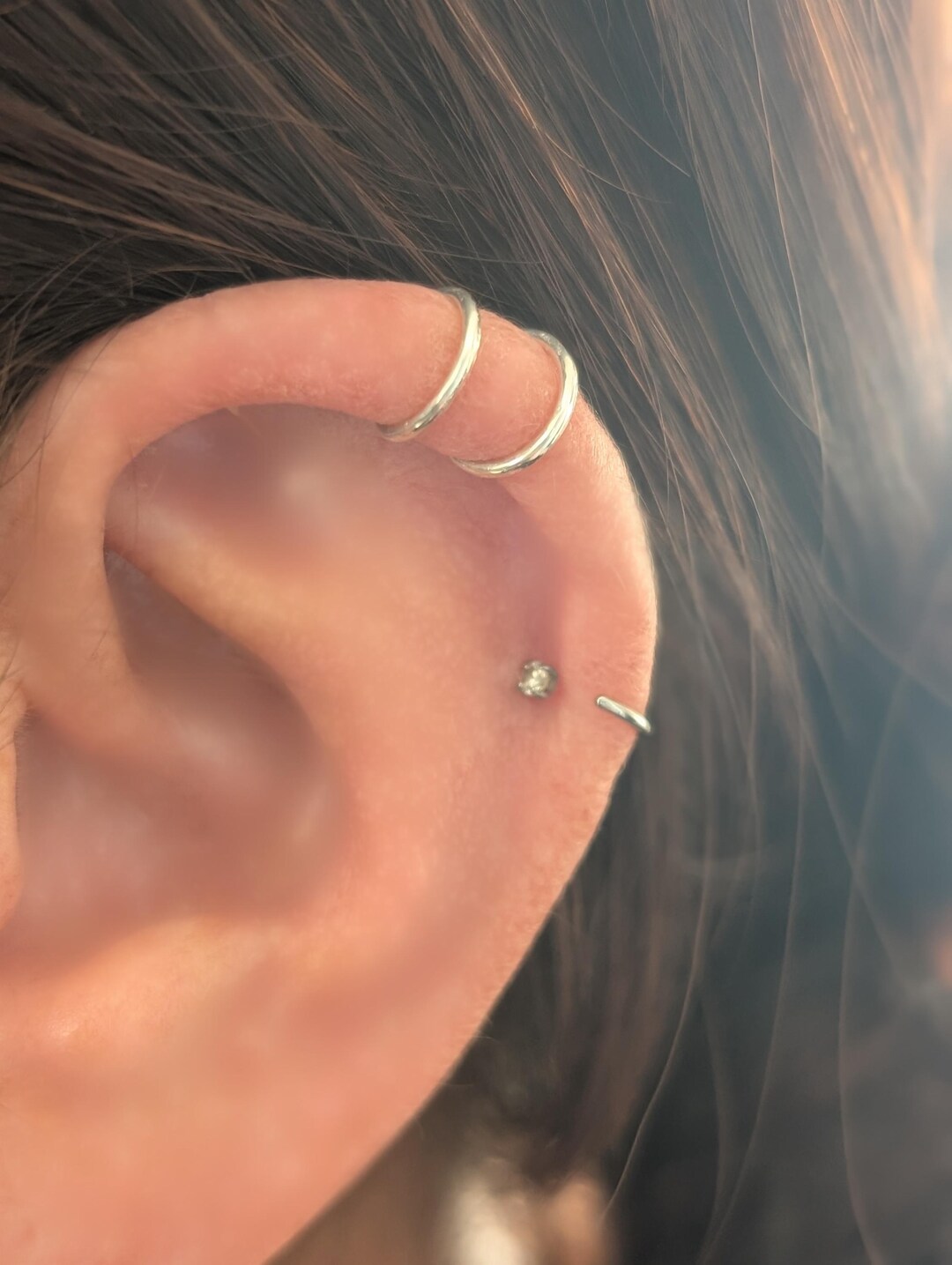 Helix Ear Cuff • 1 Mm Wide • Ear Cuff for Upper Ear • Ear Cuff • Ear ...