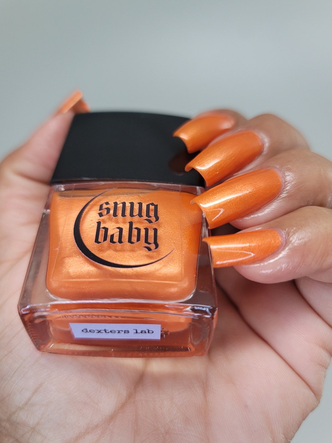 Dexters Lab || Orange Nail Polish, Handmade Nail Polish, Nail Lacquer ...