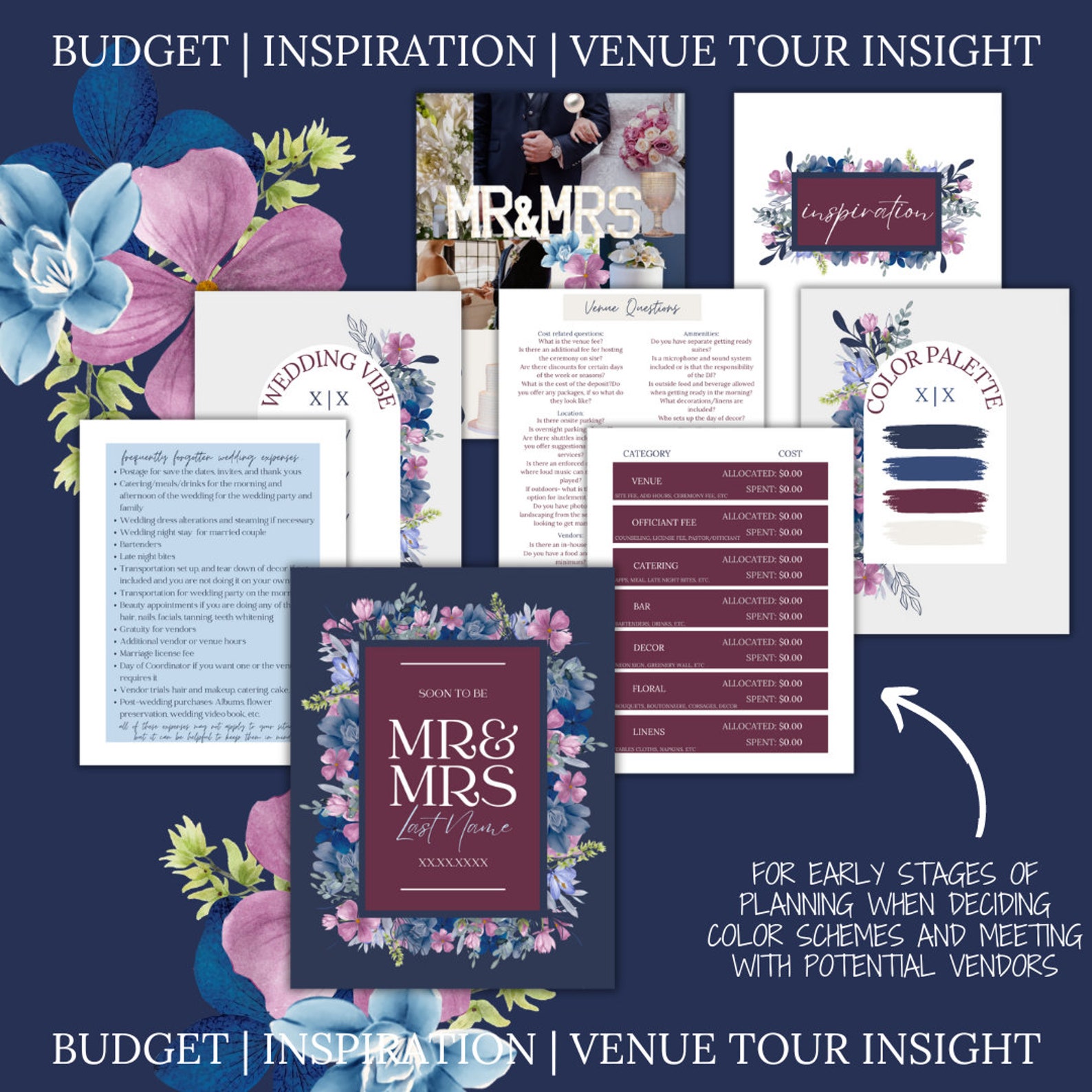 Ultimate Wedding Planning Binder Template, Customizable Canva Template ...