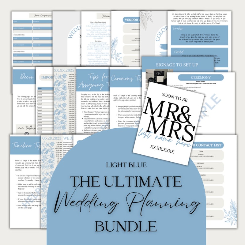 Personalised Binder Wedding - Etsy UK
