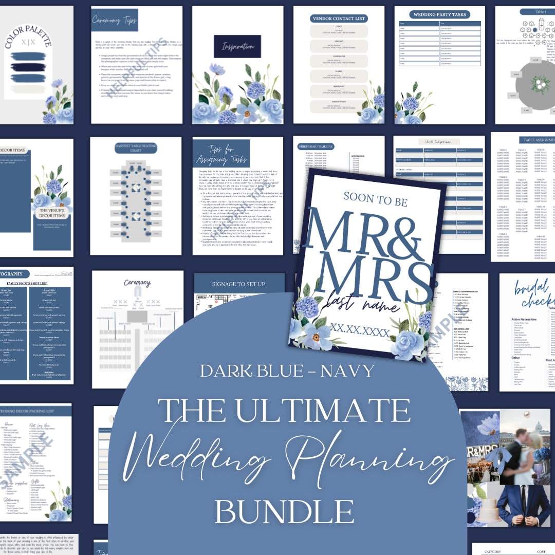 Ultimate Wedding Planning Binder Template, Customizable Canva Template ...