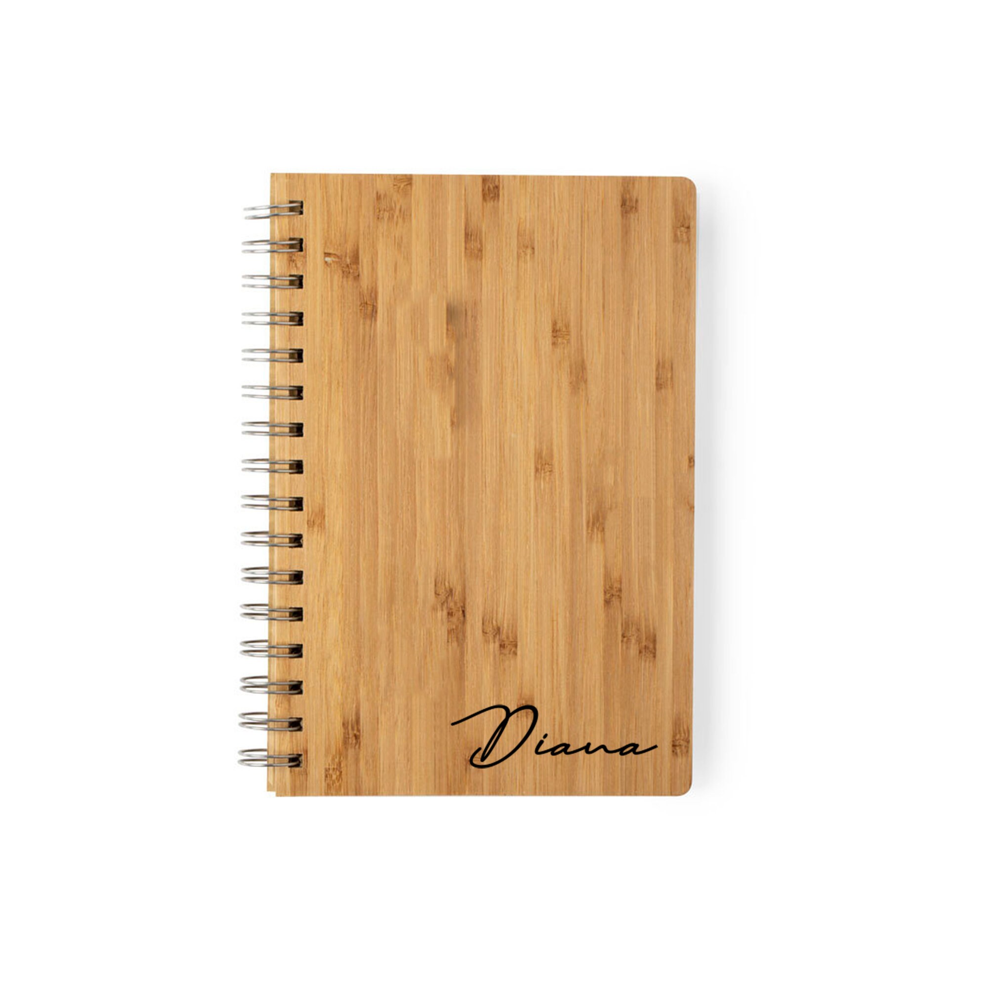 Personalised Eco friendly Notebook Set Laser Engraved Wood | Etsy