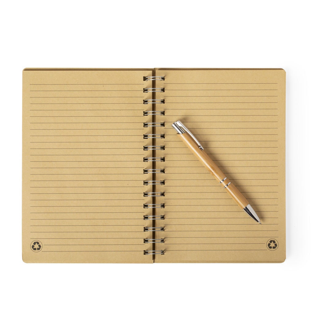 Personalised Eco Friendly Notebook Set, Laser Engraved Wood ...