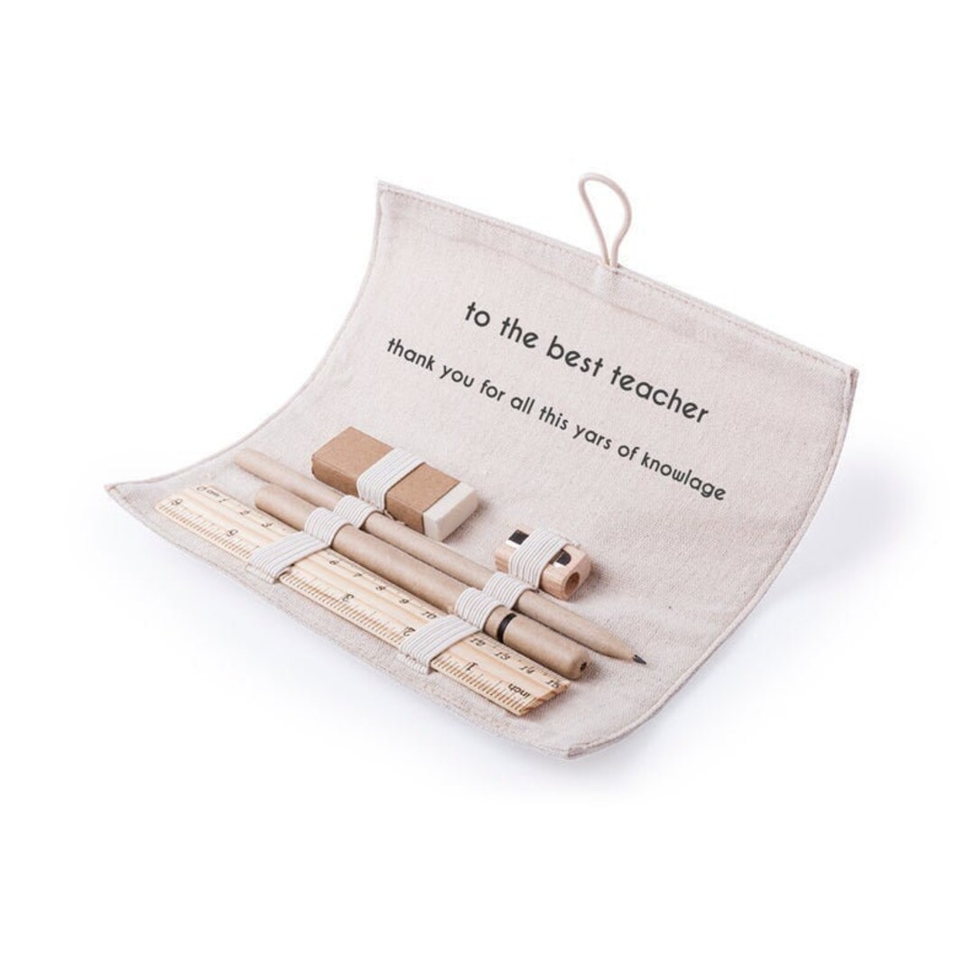 Personalized School Case Set, 100% Plastic Free School Case, Teacher ...