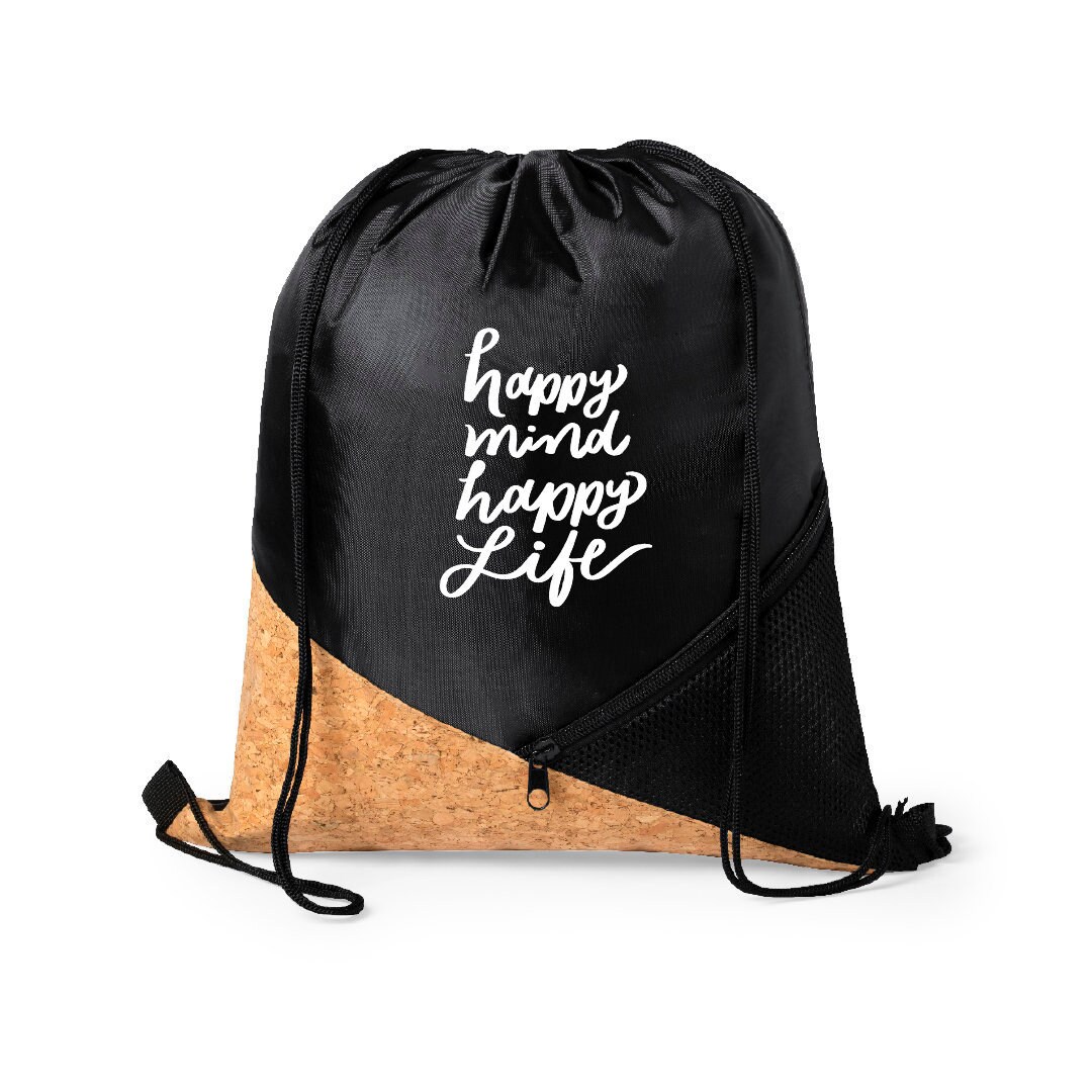 Drawstring Custom Bag, Monogram Custom Name, Saying Drawstring Backpack ...