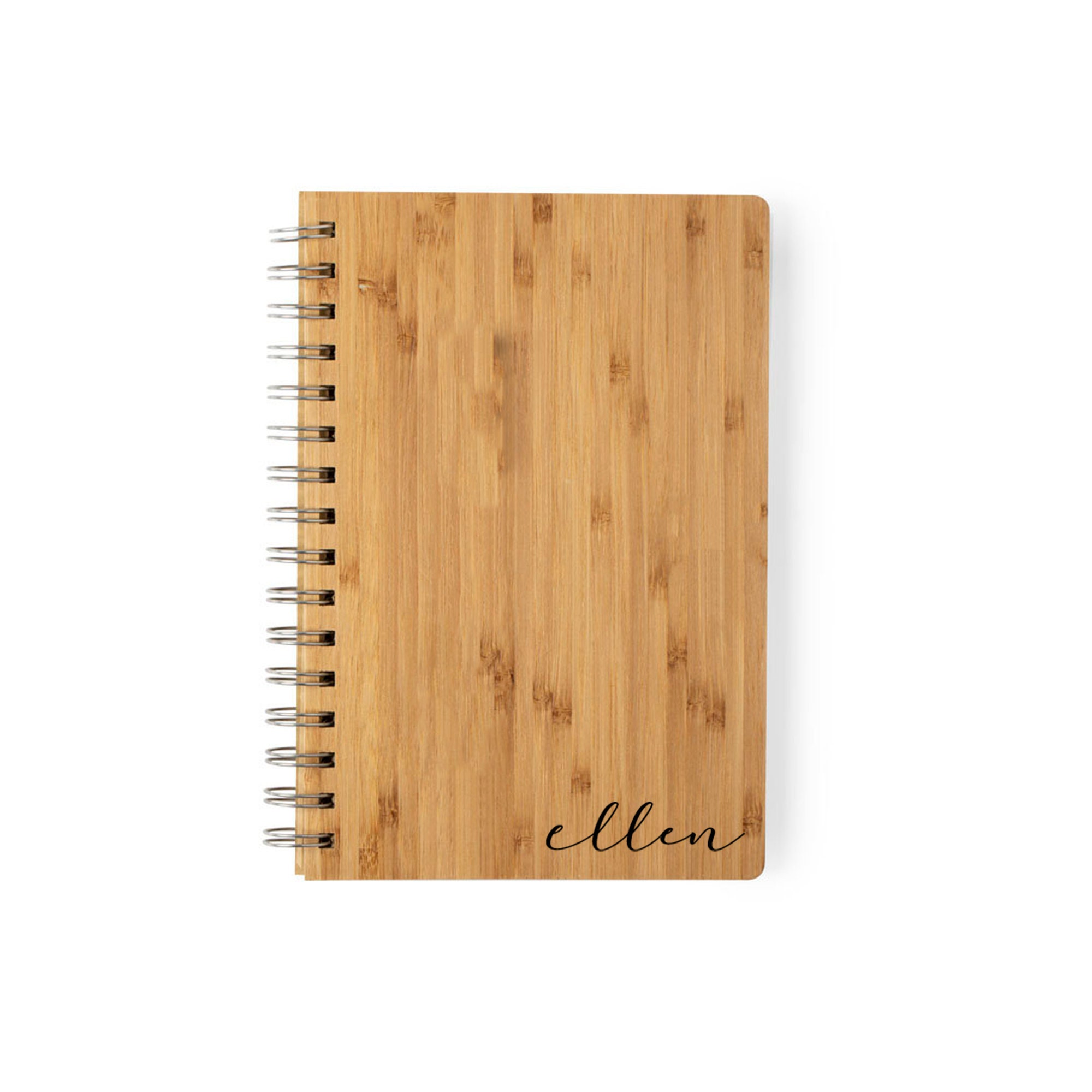 Personalised Eco friendly Notebook Set Laser Engraved Wood | Etsy