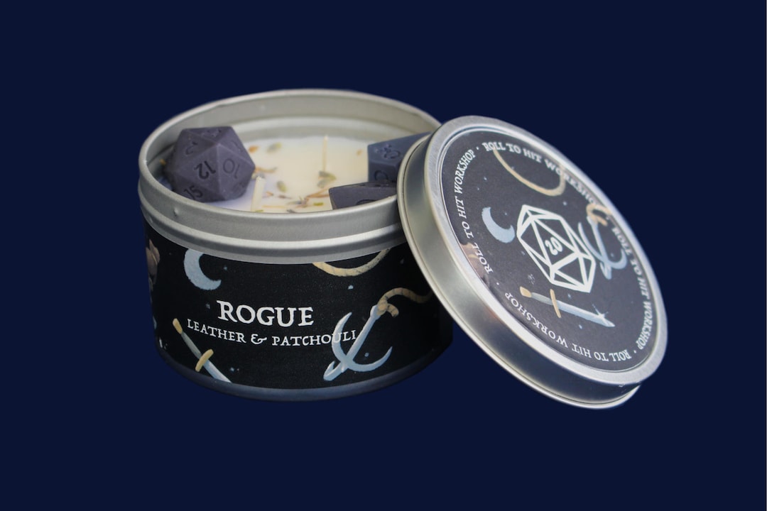 Rogue Candle / DND Class Candle / D&D Candle / Dnd Gift / Soy Candle / D20 Candle / Dungeons and ...