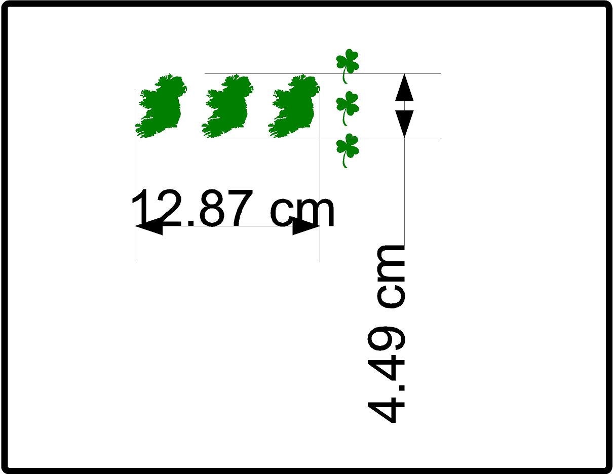 3x Ireland Map& Shamrock Vinyl Sticker Decals. Suitable for - Etsy