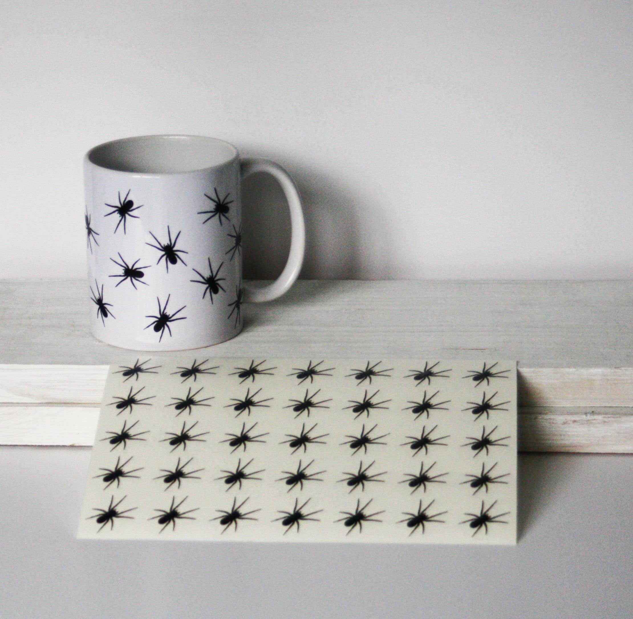 35 X Spider Vinyl Sticker Decals. Halloween. Suitable for Mugs, Beakers ...