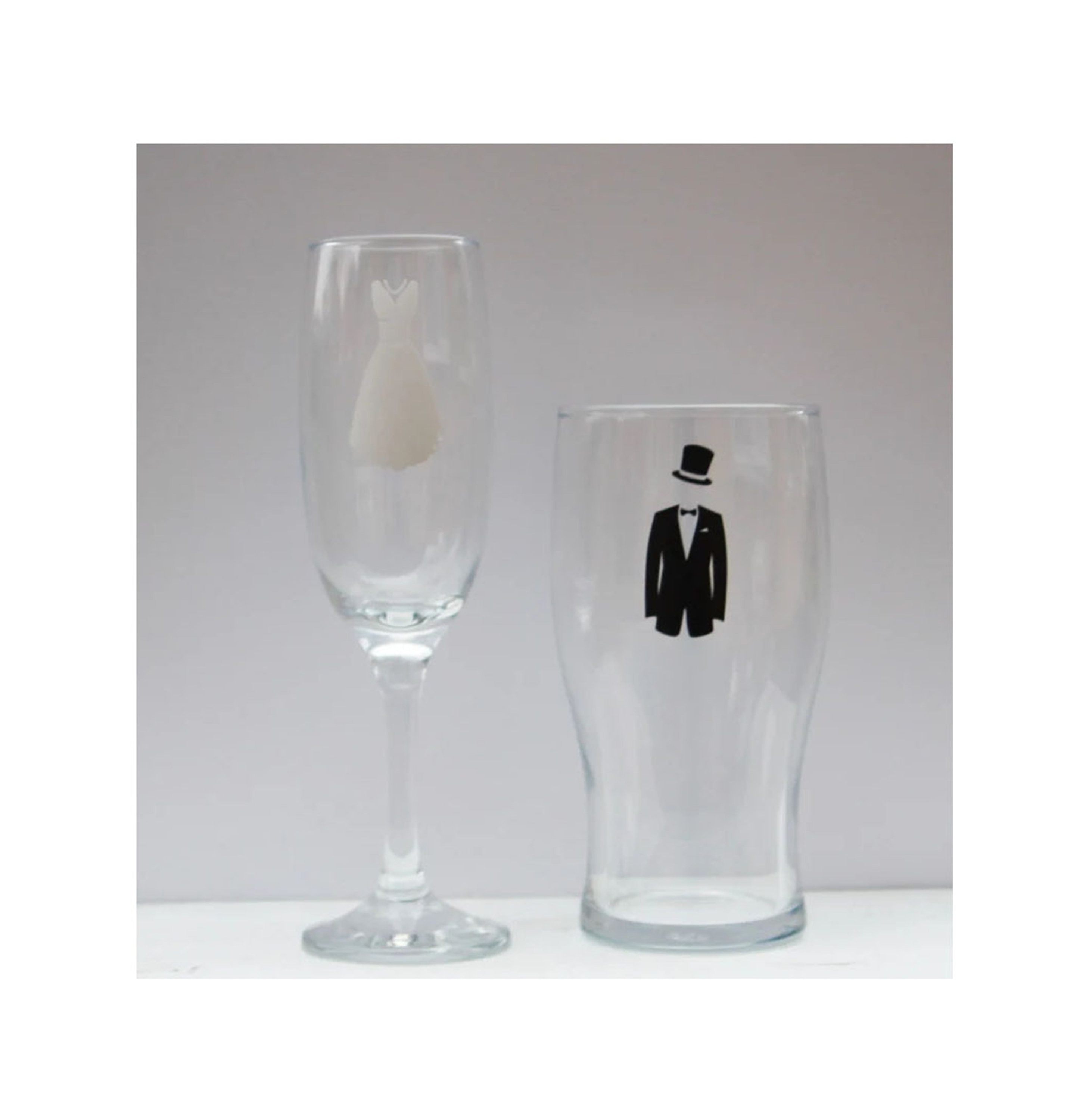 3 X Pairs of Bride and Groom Wedding Vinyl Sticker Decals for - Etsy