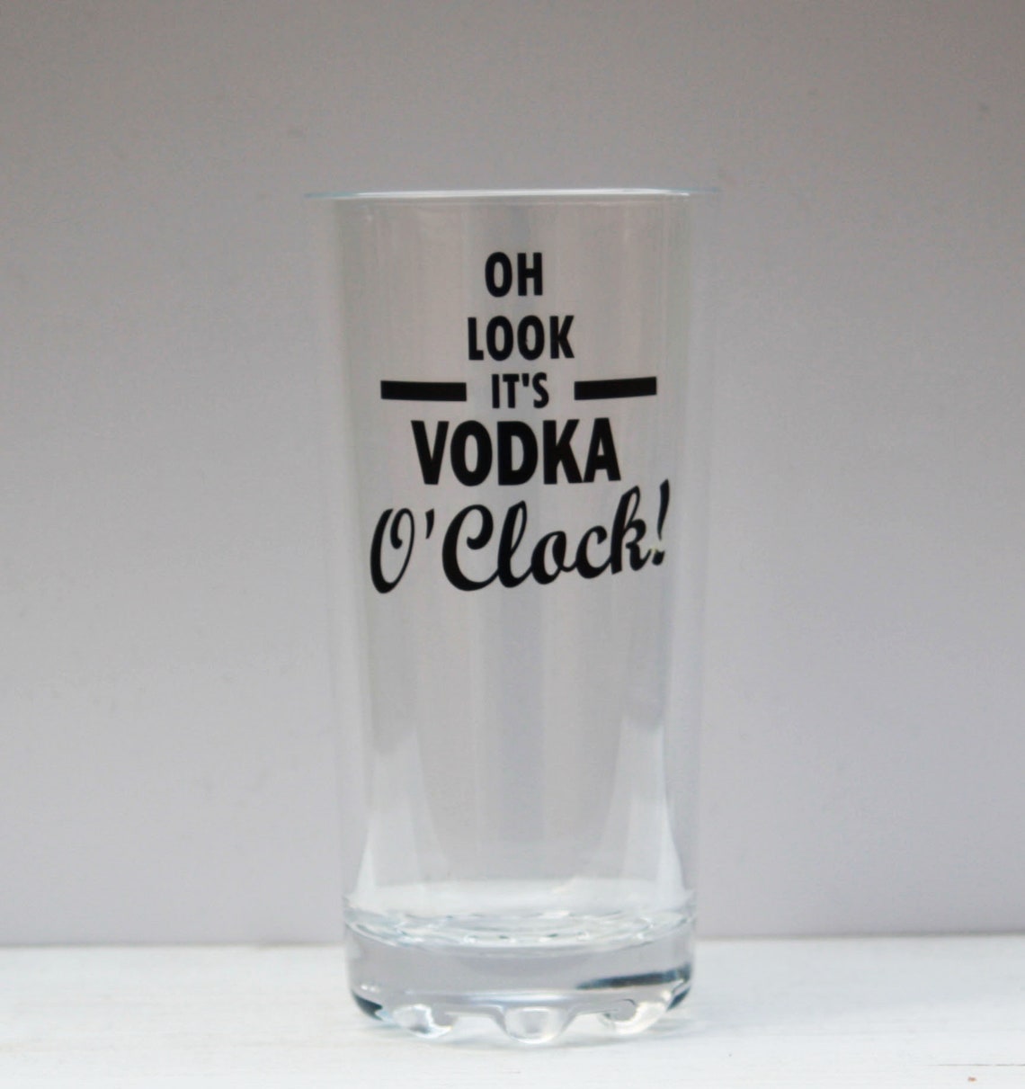 6 x Vodka o'clock vinyl sticker decals for high glass | Etsy
