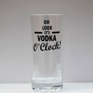 6 x Vodka o'clock vinyl sticker decals for high glass | Etsy