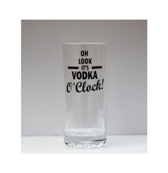 6 X Vodka O'clock Vinyl Sticker Decals for High Glass | Etsy