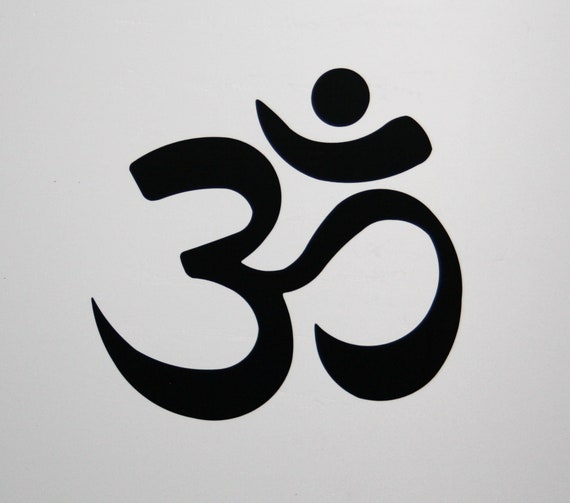 1 X 'om' Symbol Wall Art Vinyl Sticker Decal. Yoga Aum | Etsy