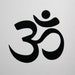 1 X 'om' Symbol Wall Art Vinyl Sticker Decal. Yoga Aum Window Sticker ...