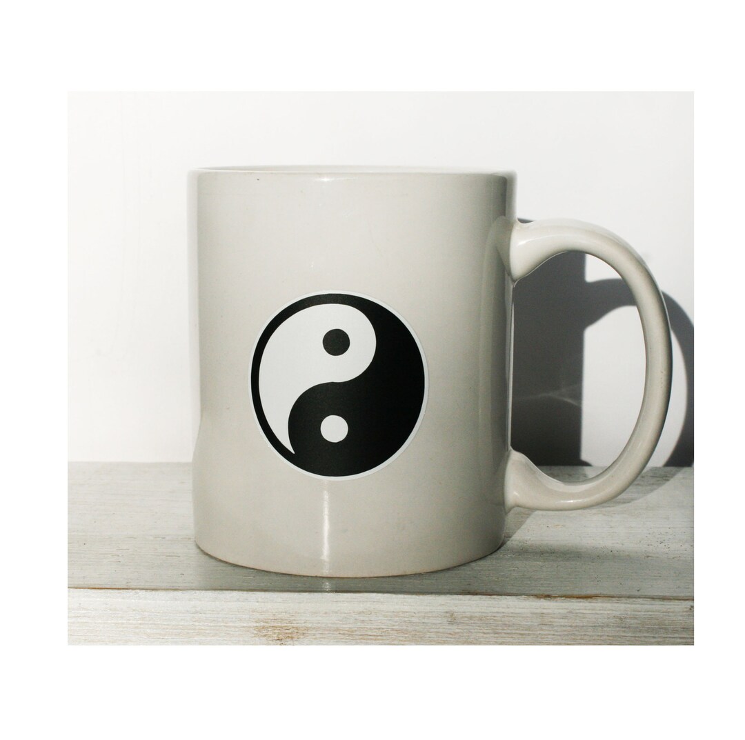 6 X Ying Yang Vinyl Sticker Decal, Suitable for Decoration of Glasses ...